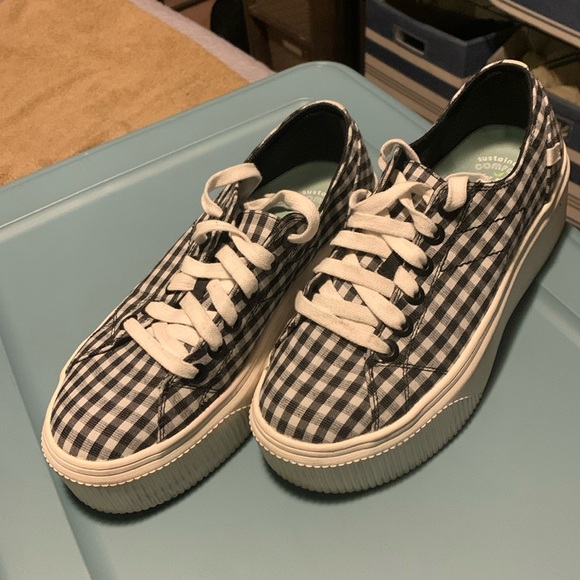 Dr. Scholl's | Shoes | Womens Dr Scholls Platform Black White Checkered ...